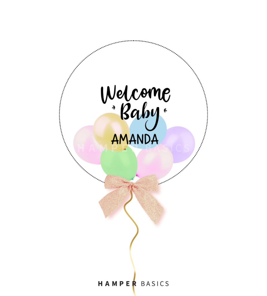 Personalised Welcome Baby Balloon | Add a Name
