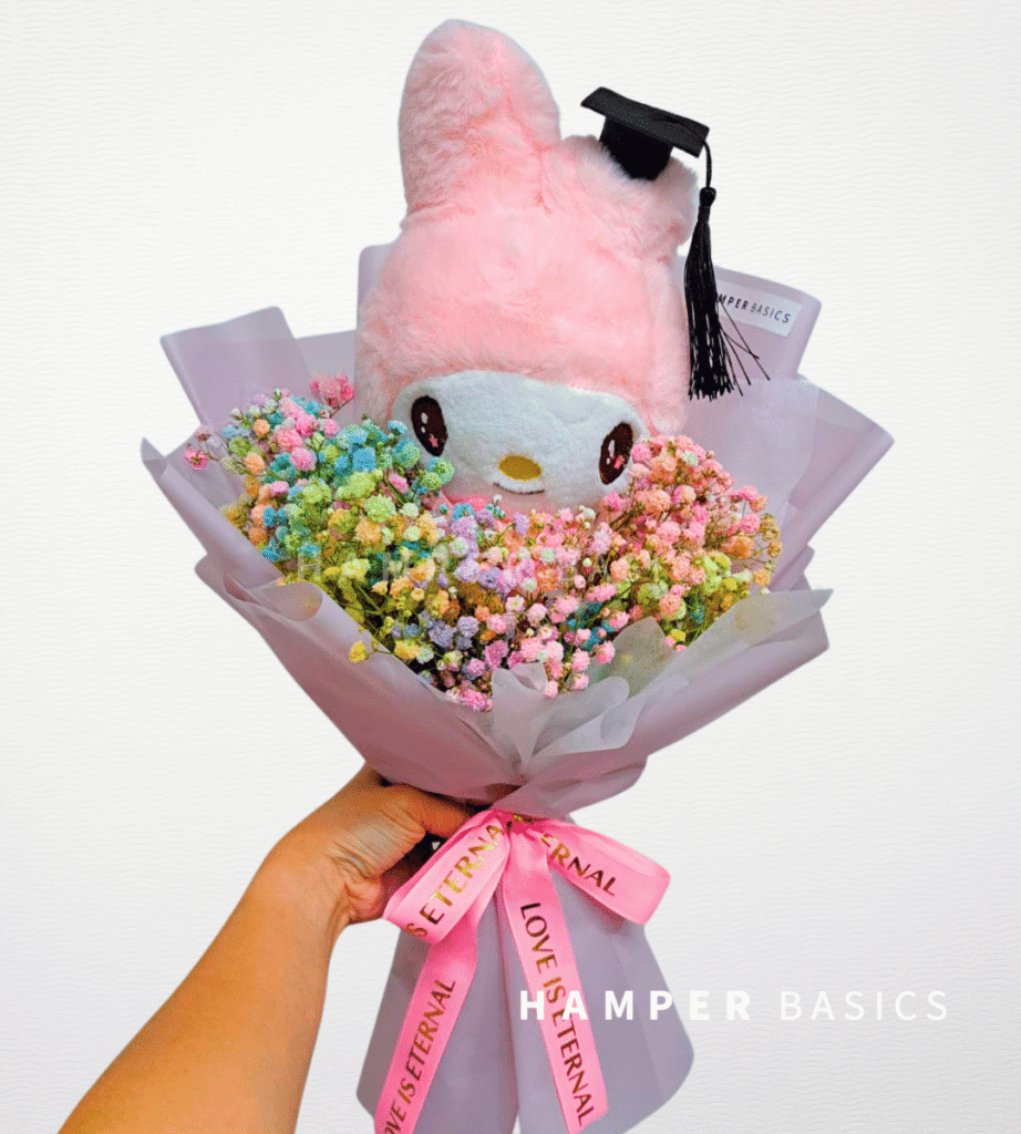 My Melody Sanrio Colourful Baby’s Breath Graduation Bouquet